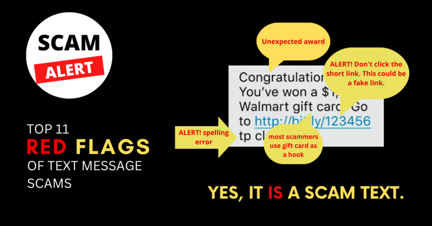 Top 11 Red Flags of Scam Text Messages🚩
